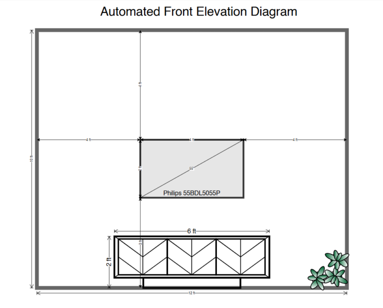 Network Room Front Elevation Diagram Template - XTEN-AV