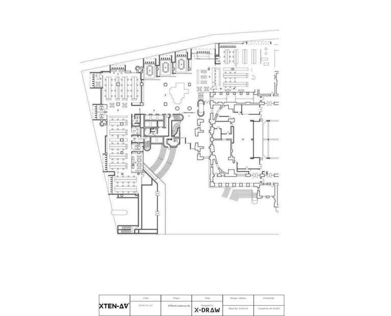 Town Hall Floor Plan Design Layout Template - XTEN-AV