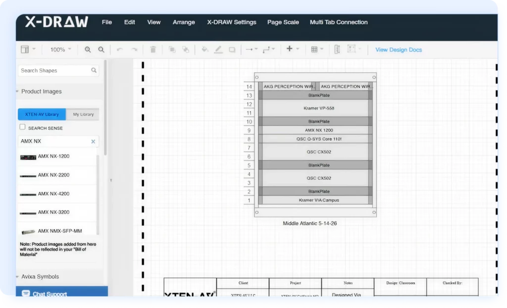 AV Rack design landing page - try XTEN-AV today - XTEN-AV